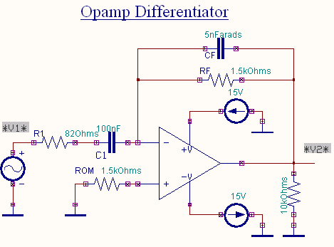 Opamp Differentiator